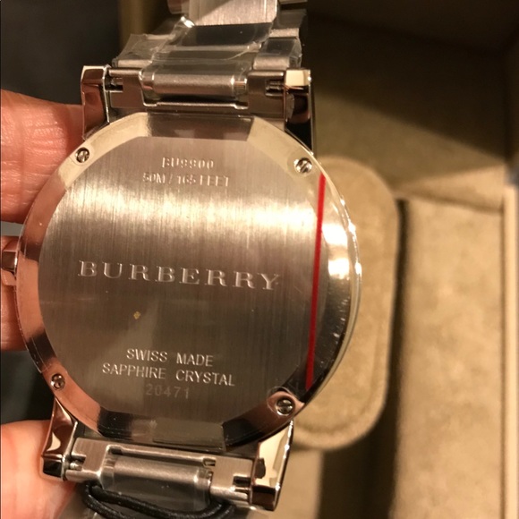 Burberry | Accessories | Burberry Bu990 42mm Silver Bracelet Mens Watch ...